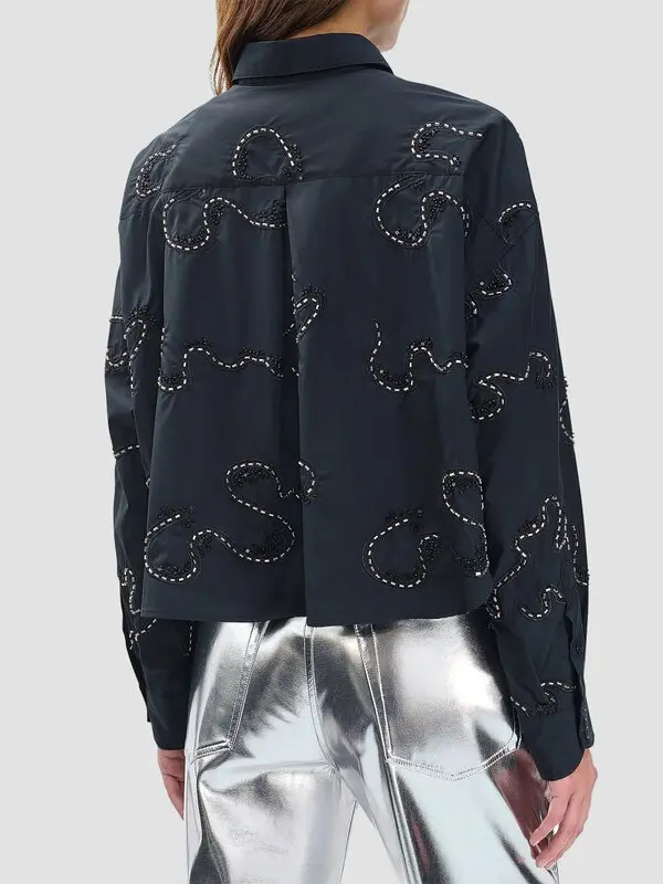 Rag & Bone Beatrice Beaded Cotton Shirt