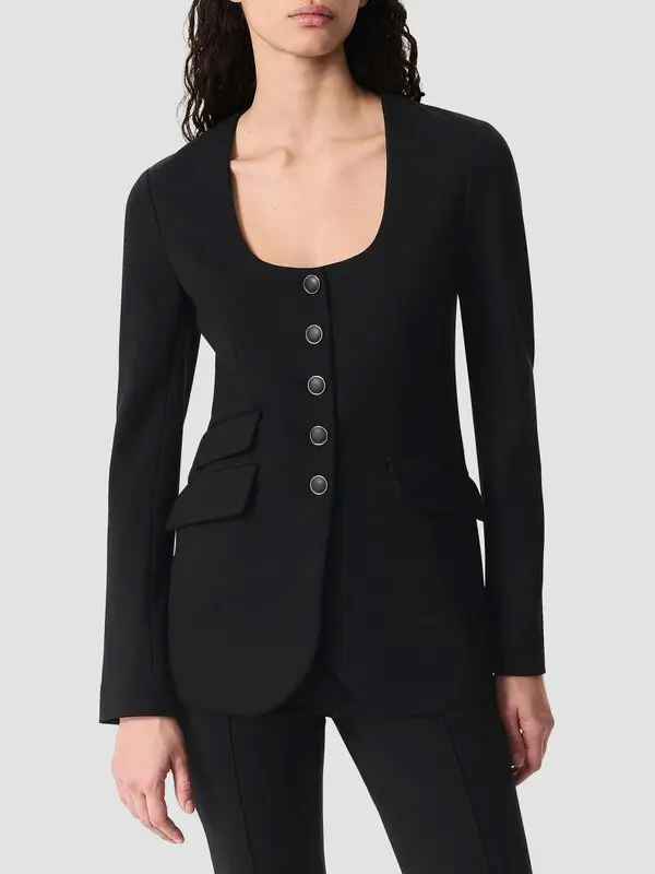 Rag & Bone Roslyn Ponte U-neck Blazer