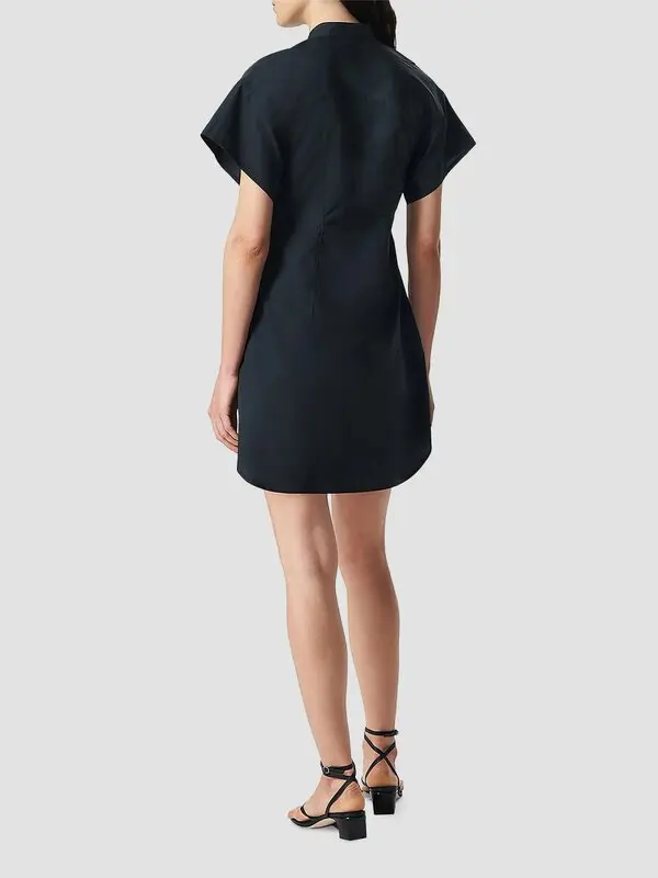 Rag & Bone Gretchen Poplin Twist Mini Shirtdress