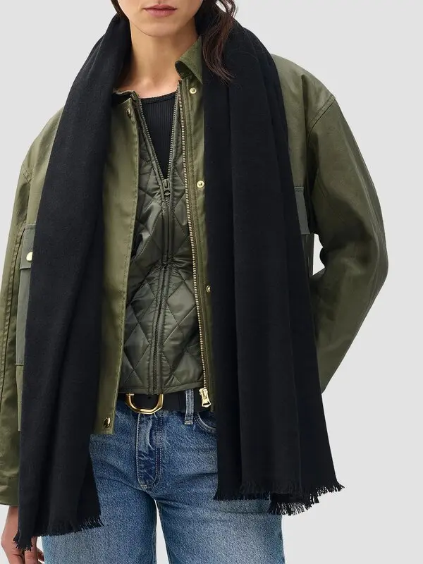 Rag & Bone Joni Wool Scarf - Black