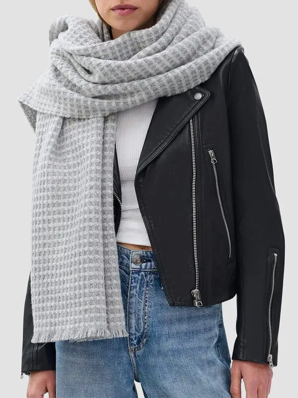 Rag & Bone Joni Wool Scarf - Grey