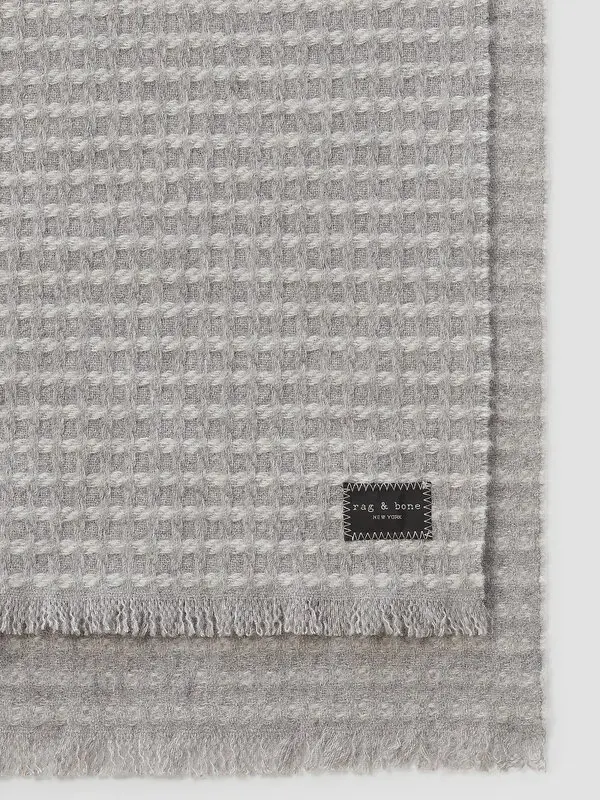 Rag & Bone Joni Wool Scarf - Grey