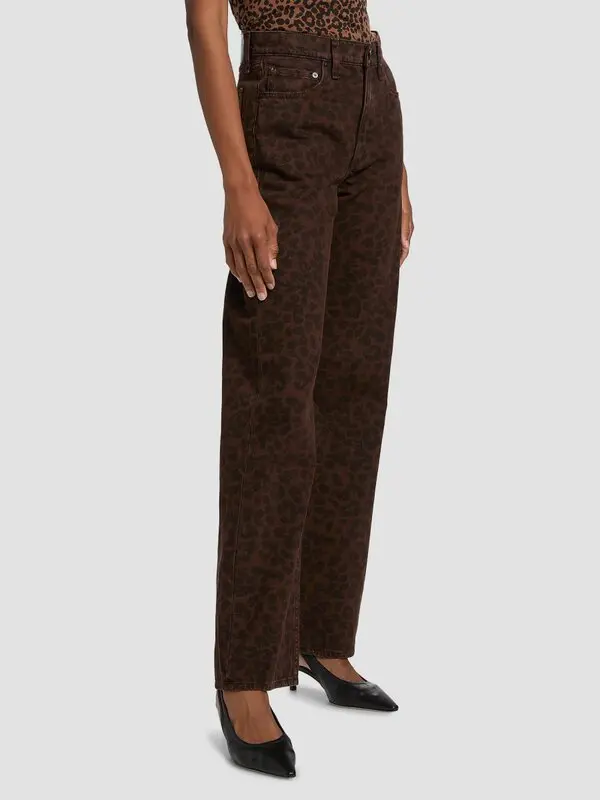Rag & Bone Shea -print Relaxed-fit Straight Jeans