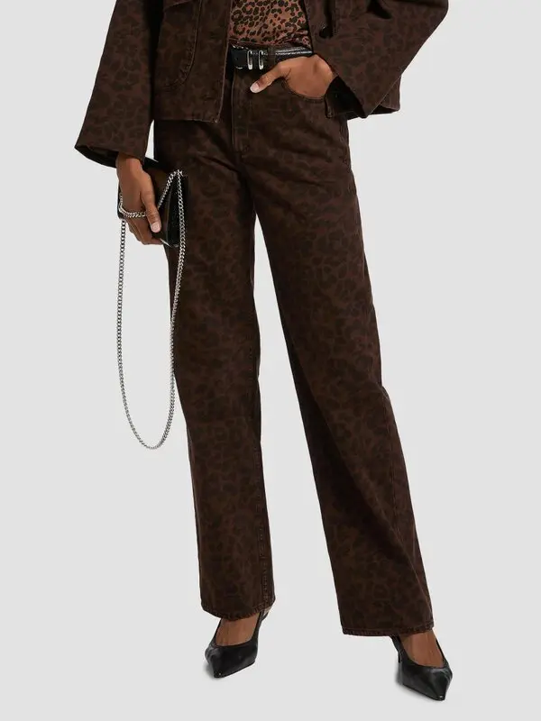 Rag & Bone Shea -print Relaxed-fit Straight Jeans