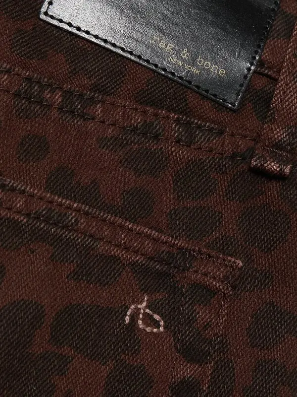 Rag & Bone Shea -print Relaxed-fit Straight Jeans