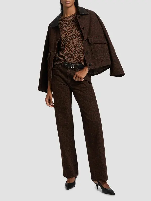 Rag & Bone Shea -print Relaxed-fit Straight Jeans