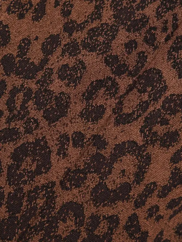 Rag & Bone Irina Jacquard Crop Pants - Leopard