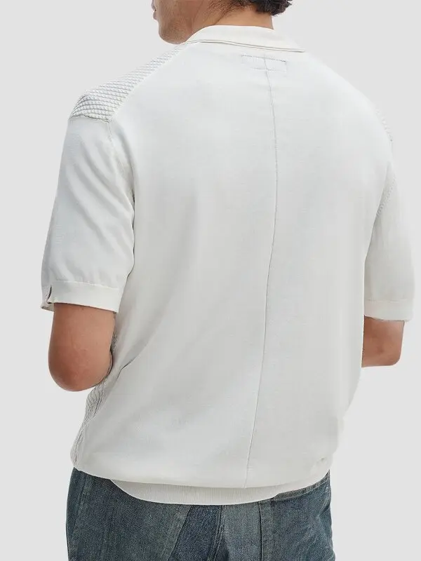 Rag & Bone Saxon Silk-cotton Johnny Polo Shirt