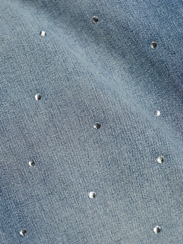 Rag & Bone Harlow Rhinestone-embellished Straight Jeans