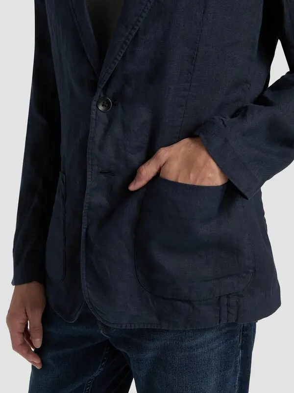 Rag & Bone Butler Patch Pocket Linen Blazer