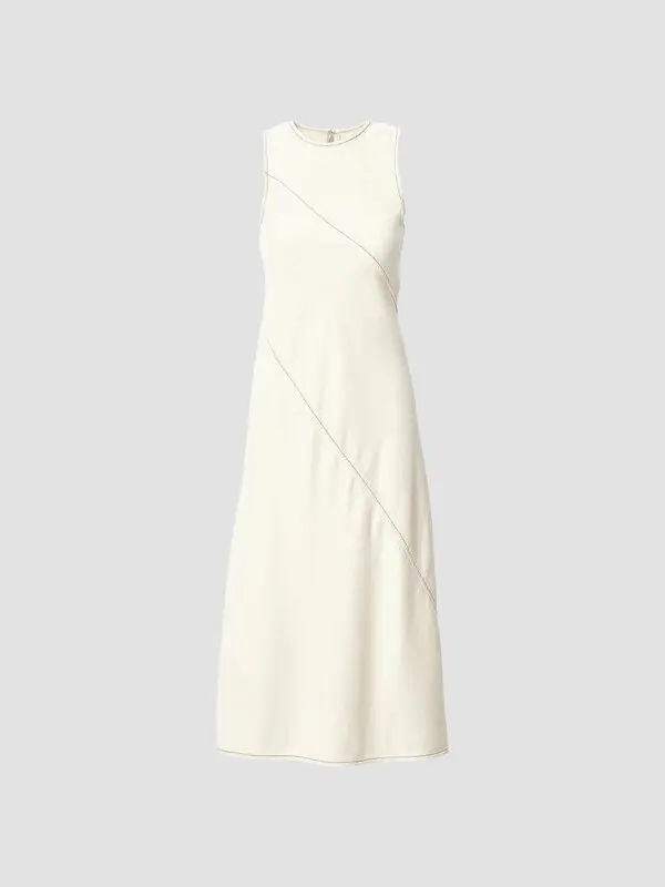 Rag & Bone Lisbon Ultra-featherweight Midi-dress - Ecru
