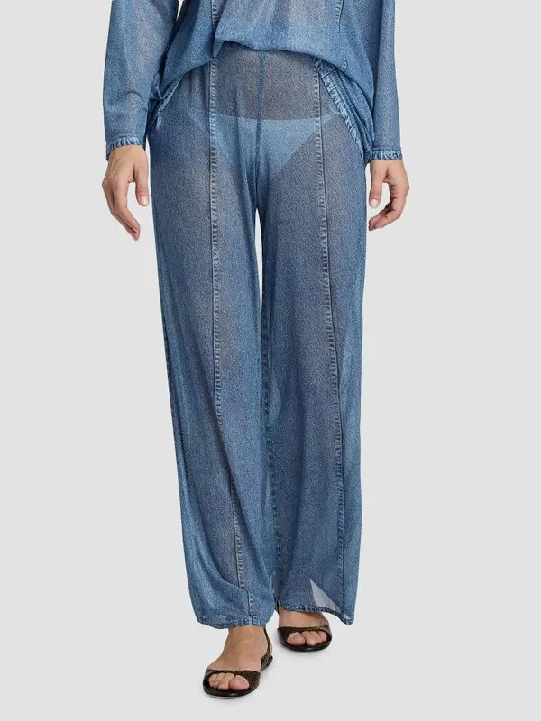 Rag & Bone Rb Miramar Mesh Wide Leg Pant