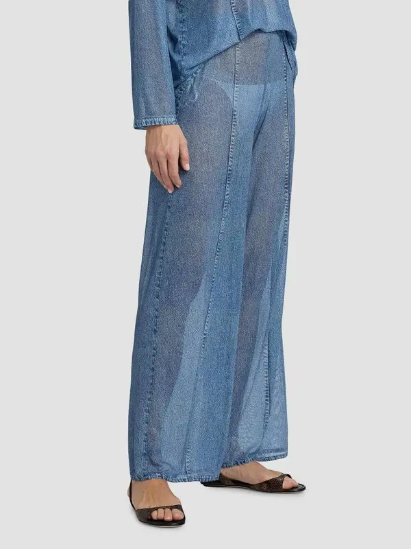 Rag & Bone Rb Miramar Mesh Wide Leg Pant