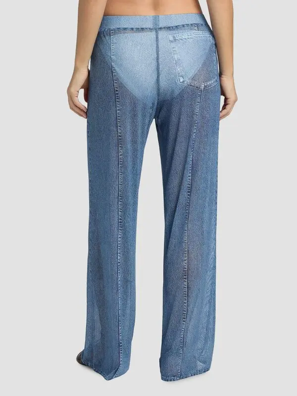 Rag & Bone Rb Miramar Mesh Wide Leg Pant