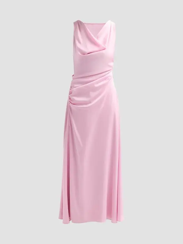 Simkhai Elinne Ruched Satin Gown