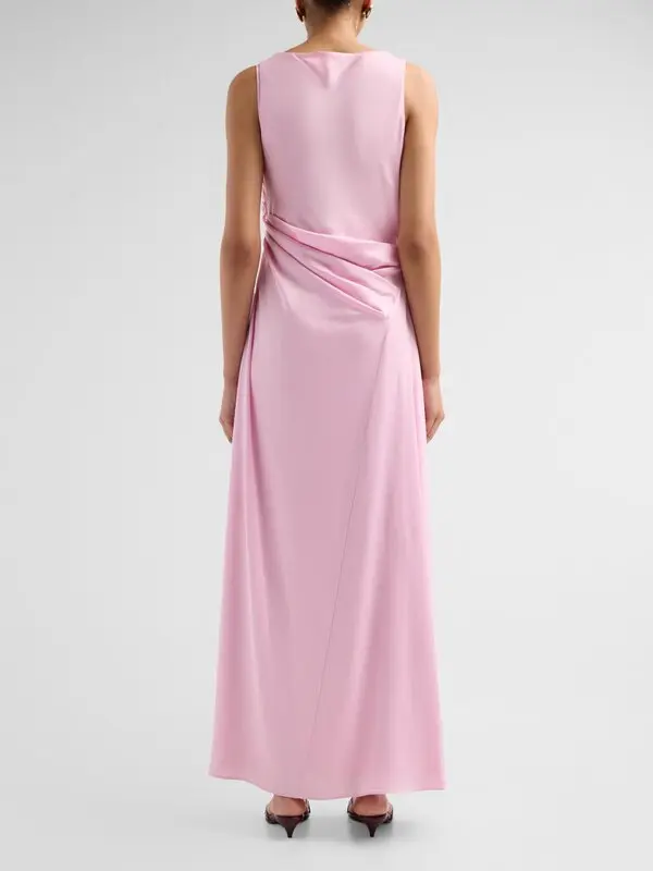 Simkhai Elinne Ruched Satin Gown