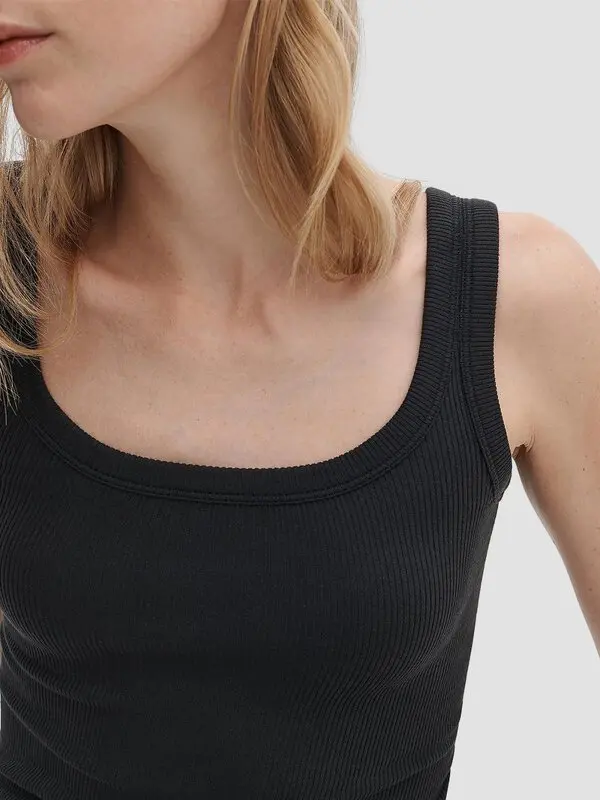 Rag & Bone The Essential Rib-knit Tank - Black