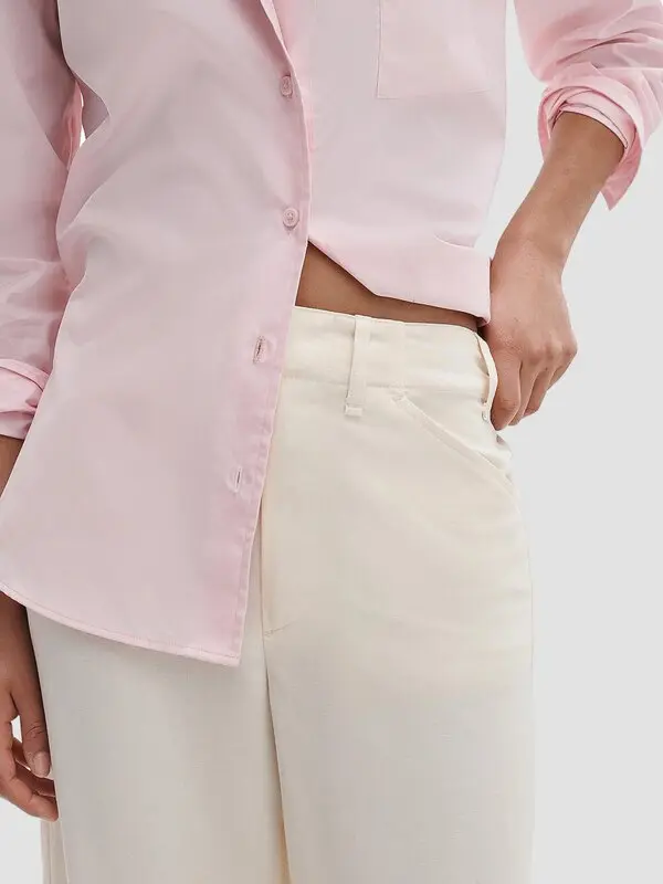 Rag & Bone Allison Linen-blend Pants - Ivory