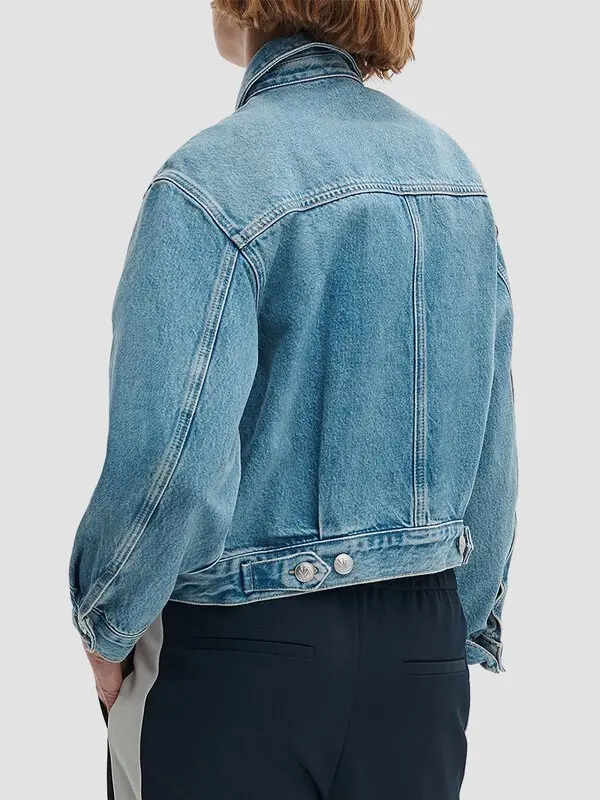 Rag & Bone Marie Denim Trucker Jacket - Everglade