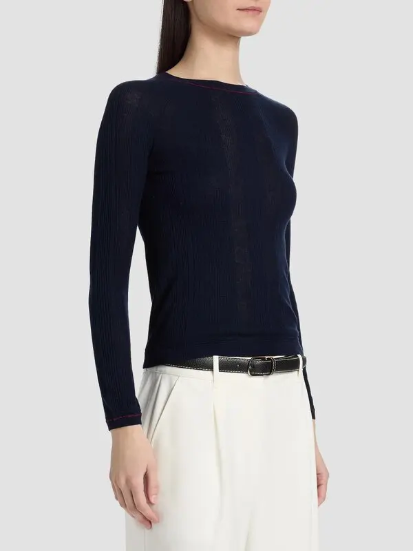 Rag & Bone Teresa Textured Rib-knit Slim-fit Sweater