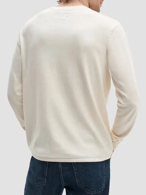 Rag & Bone Cotton Henley - Chalk