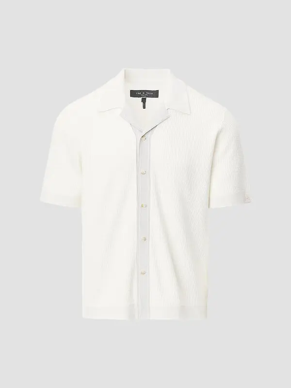 Rag & Bone Harvey Knit Camp Shirt
