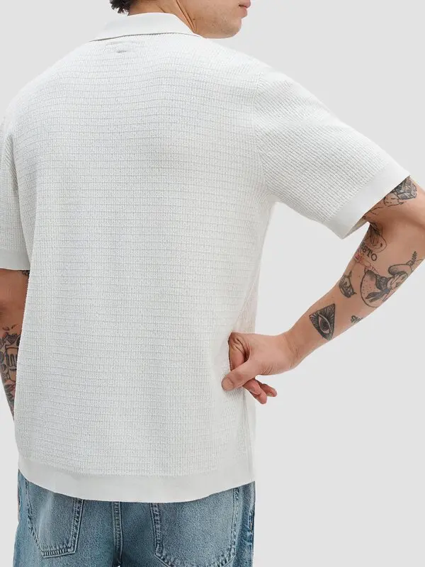 Rag & Bone Harvey Knit Camp Shirt