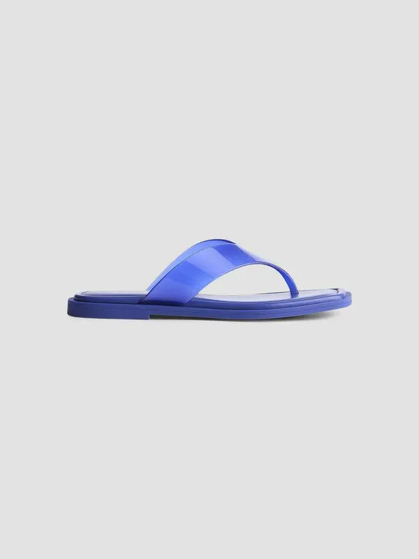 Rag & Bone Gracie Jelly Thong Sandals - Deep Blue