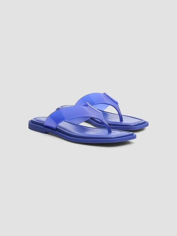 Rag & Bone Gracie Jelly Thong Sandals - Deep Blue
