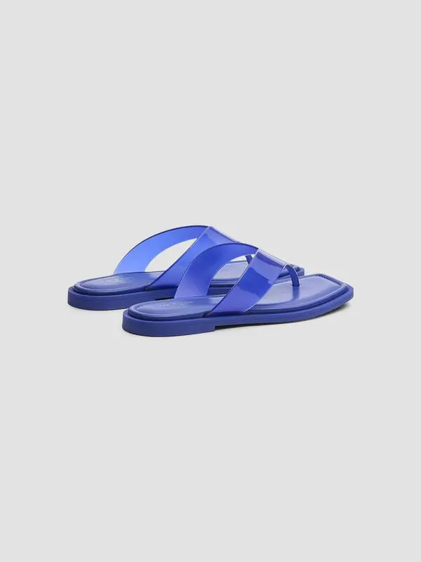 Rag & Bone Gracie Jelly Thong Sandals - Deep Blue