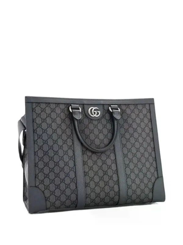 Gucci Ophidia Convertible Open Tote Gg Coated Canvas Large Satchel