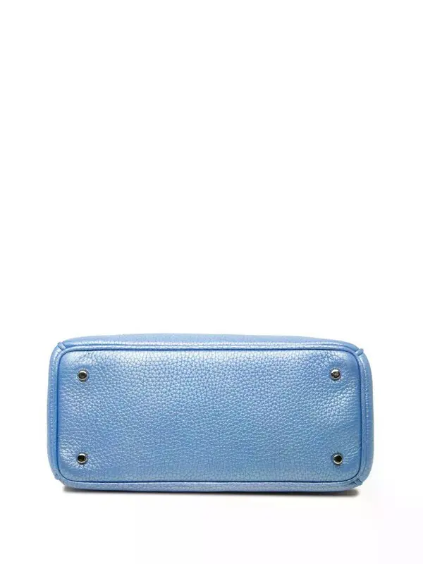 Dior 2015 Mini Metallic Pebbled Calfskin Diorissimo Satchel