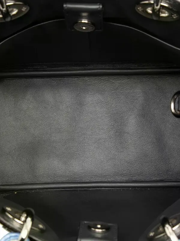 Dior 2015 Mini Metallic Pebbled Calfskin Diorissimo Satchel