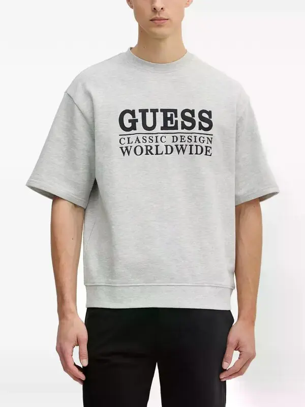 Guess Logo-embroidered Short-sleeve T-shirt