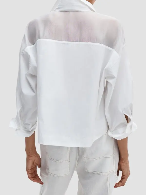 Rag & Bone Elly Cotton Button-front Shirt - White