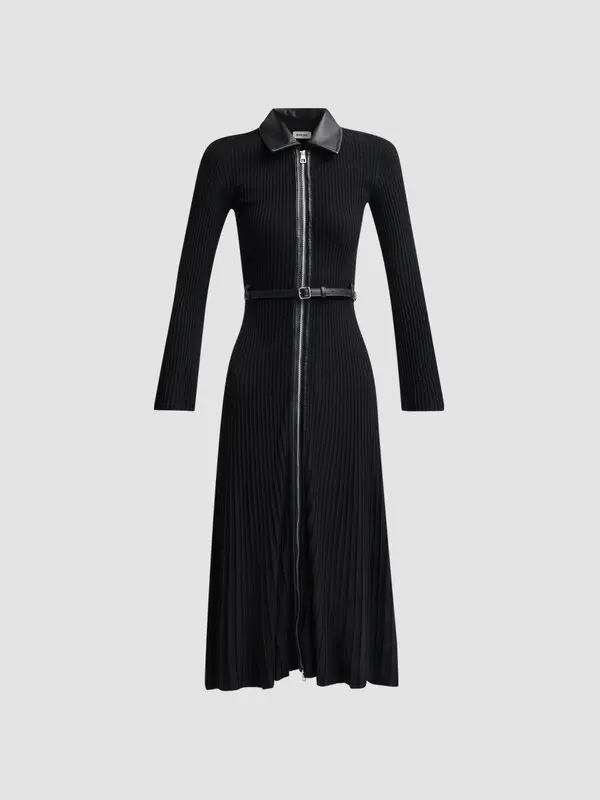 Simkhai Ismelle Pleated Midi Dress