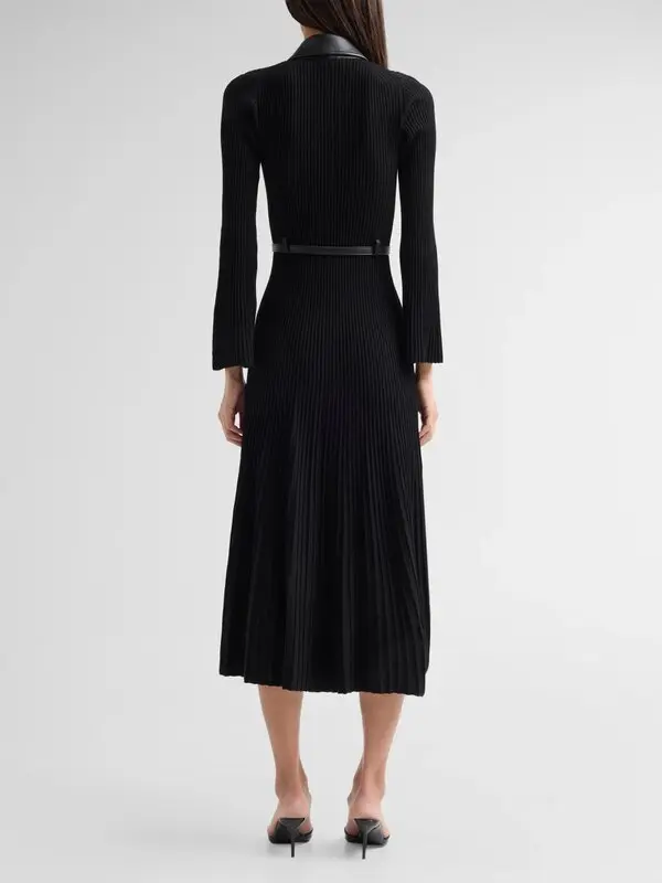 Simkhai Ismelle Pleated Midi Dress - Black
