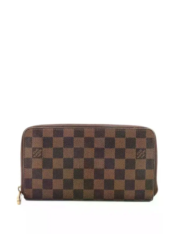 LOUIS VUITTON Zippy Organizer Damier Small Wallets - Brown