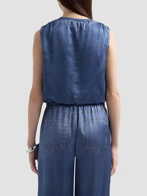 Rag & Bone Miramar Satin Bubble Top