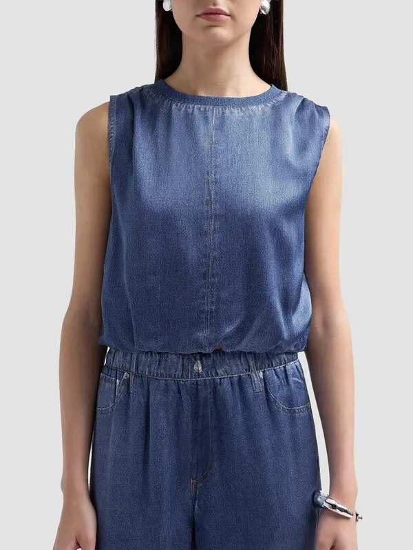 Rag & Bone Miramar Satin Bubble Top