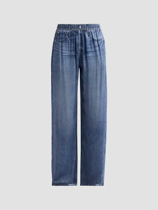 Rag & Bone Rb Miramar Slink Printed Wide-leg Pull-on Pants