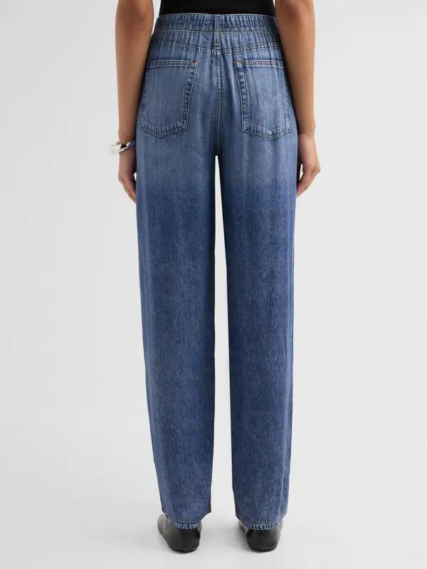 Rag & Bone Rb Miramar Slink Printed Wide-leg Pull-on Pants