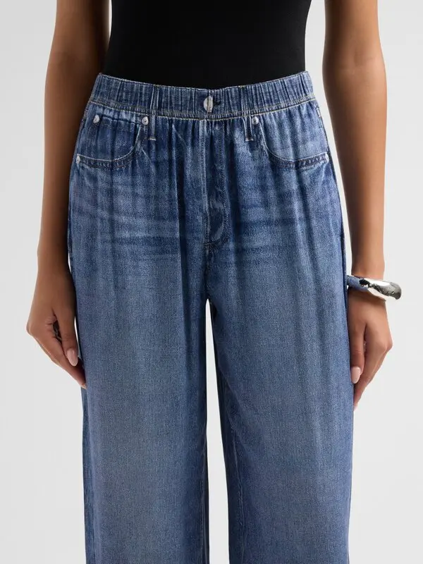 Rag & Bone Rb Miramar Slink Printed Wide-leg Pull-on Pants