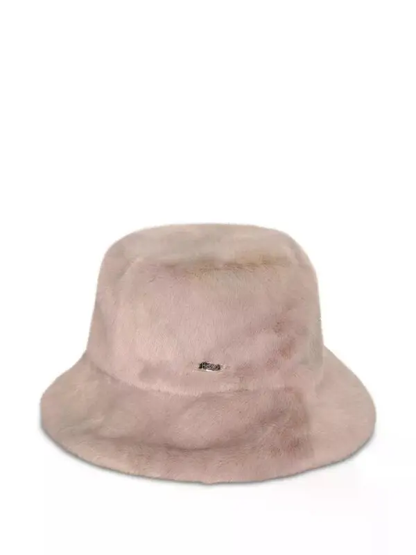 Herno Faux-fur Bucket Hat - Neutrals