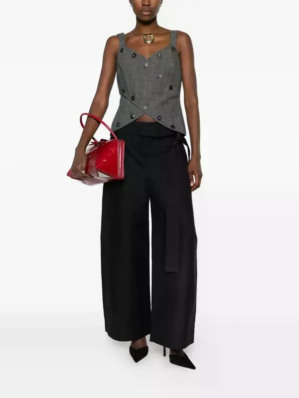 FERRAGAMO Mouliné Button-up Top