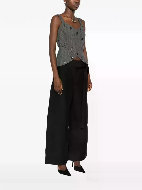 FERRAGAMO Mouliné Button-up Top
