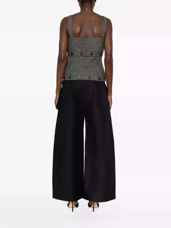 FERRAGAMO Mouliné Button-up Top