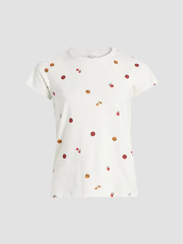 Rag & Bone Baby Tomato Pima Cotton Jersey T-shirt - Ecru