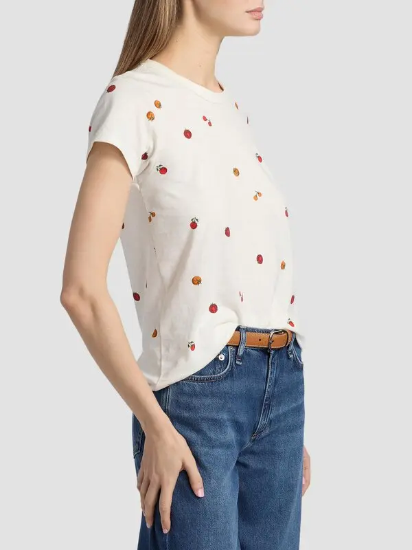 Rag & Bone Baby Tomato Pima Cotton Jersey T-shirt
