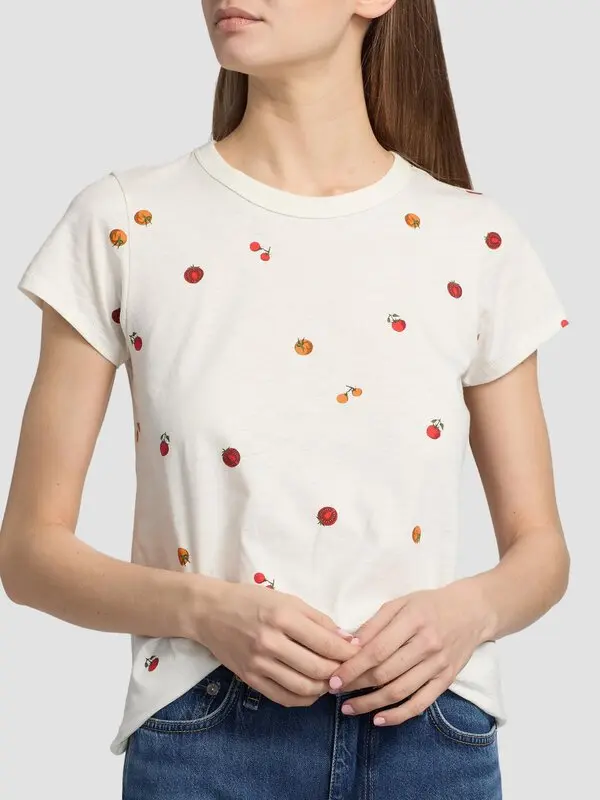 Rag & Bone Baby Tomato Pima Cotton Jersey T-shirt